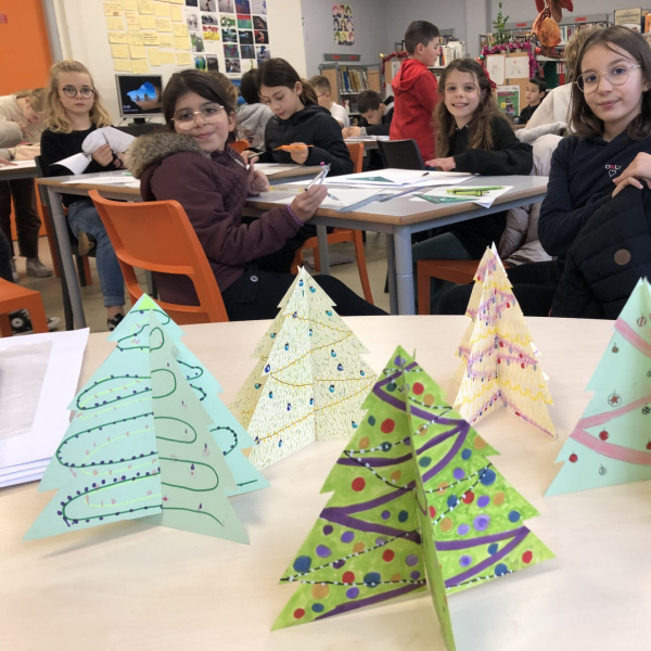 Sapin de Noël en maths - Collège Penanroz à Pont-Aven